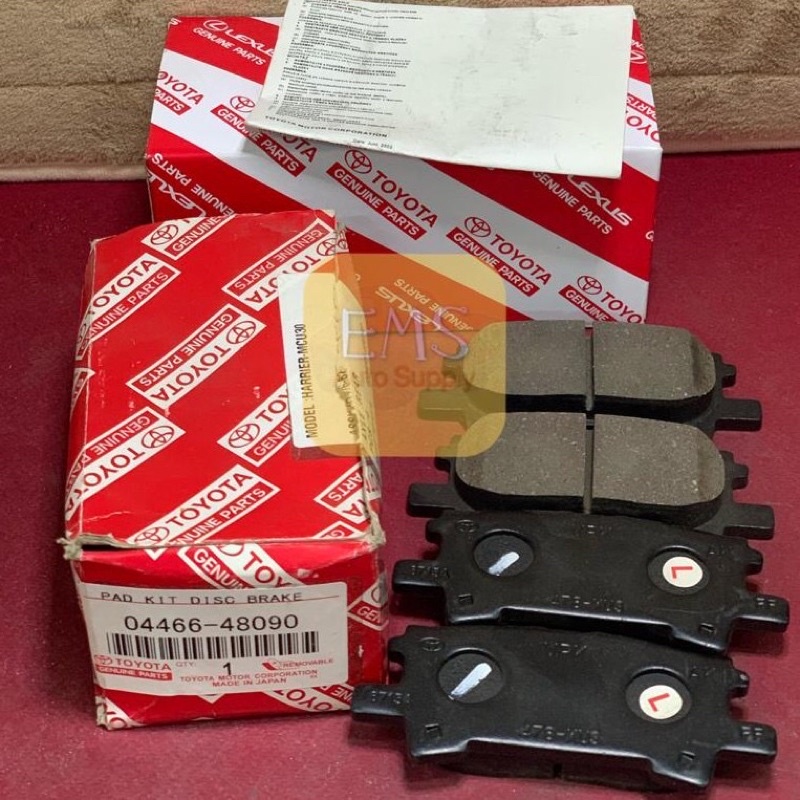 Toyota Harrier ACU30 2.4 rear brake pad Genuine | Shopee Malaysia