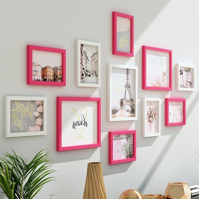 Diy 11pcs Photo Frames Wall Decoration Wall Photo Simple Picture Frame ...