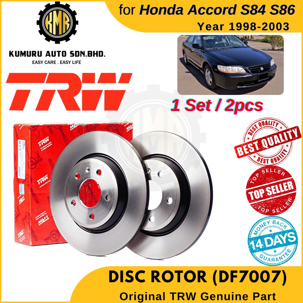(1@Pair) Honda Accord S84 S86 TRW Front Brake Disc Rotor Set Sepasang ...