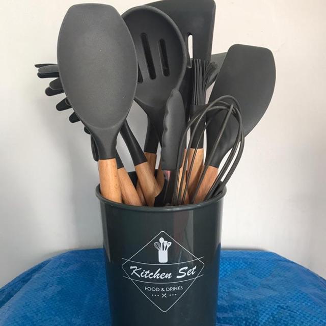 SET SENDUK UTENSIL COOKING SILICON CANTIK | Shopee Malaysia