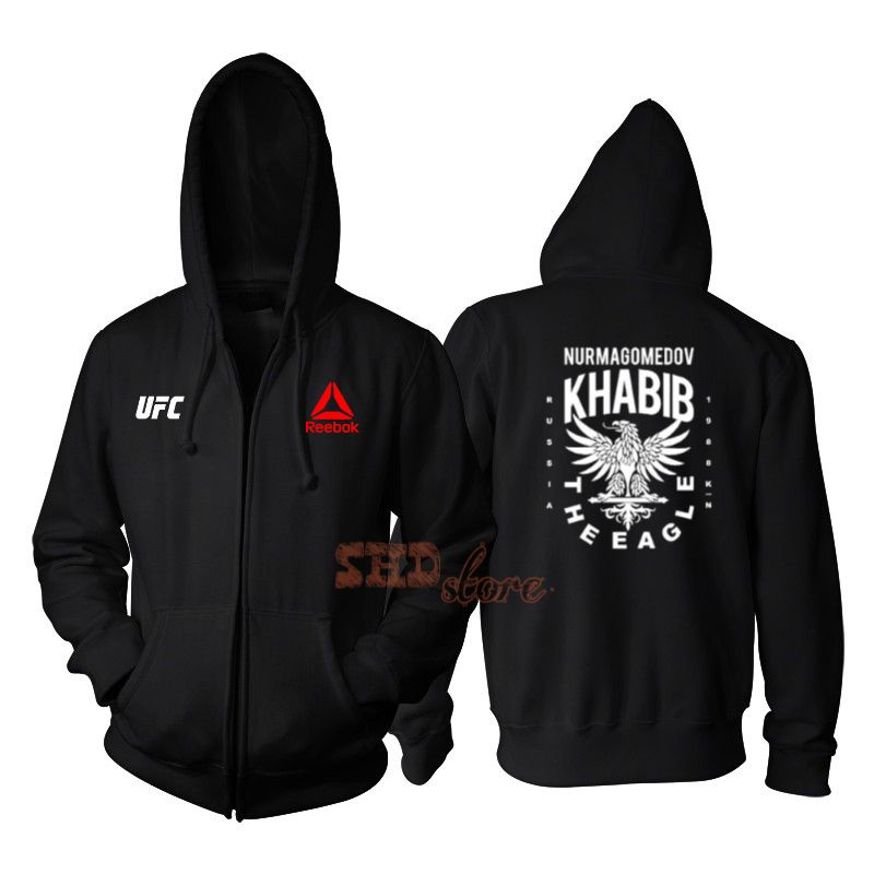 Hoodie UFC KHABIB NURMAGOMEDOV BLACK NEWEST UNISEX HOODIE JACKET FOR ...