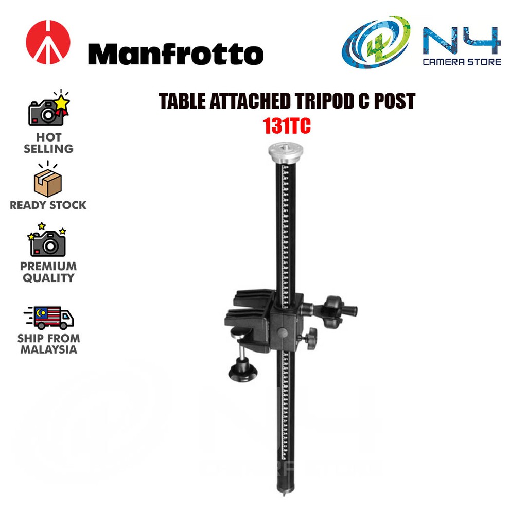 MANFROTTO 131TC TABLE ATTACHED TRIPOD C POST | Shopee Malaysia