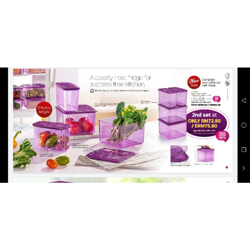 🔥Ready Stock🔥Tupperware Fresh n' Clear Tall Set | Shopee Malaysia