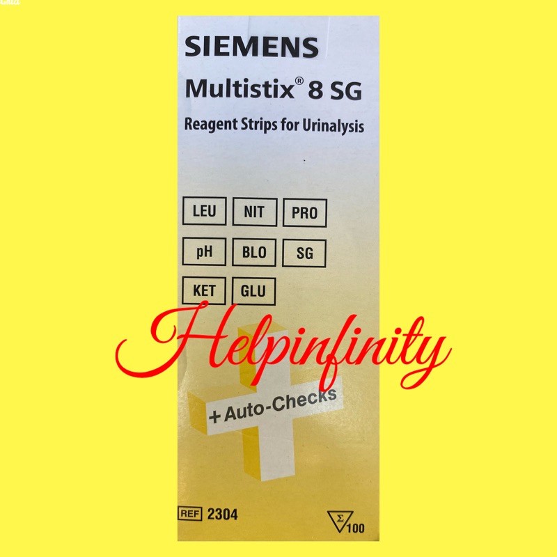Siemens Multistix 8 SG Reagent Strips for Urinalysis 100s (EXP : 07/25 ...