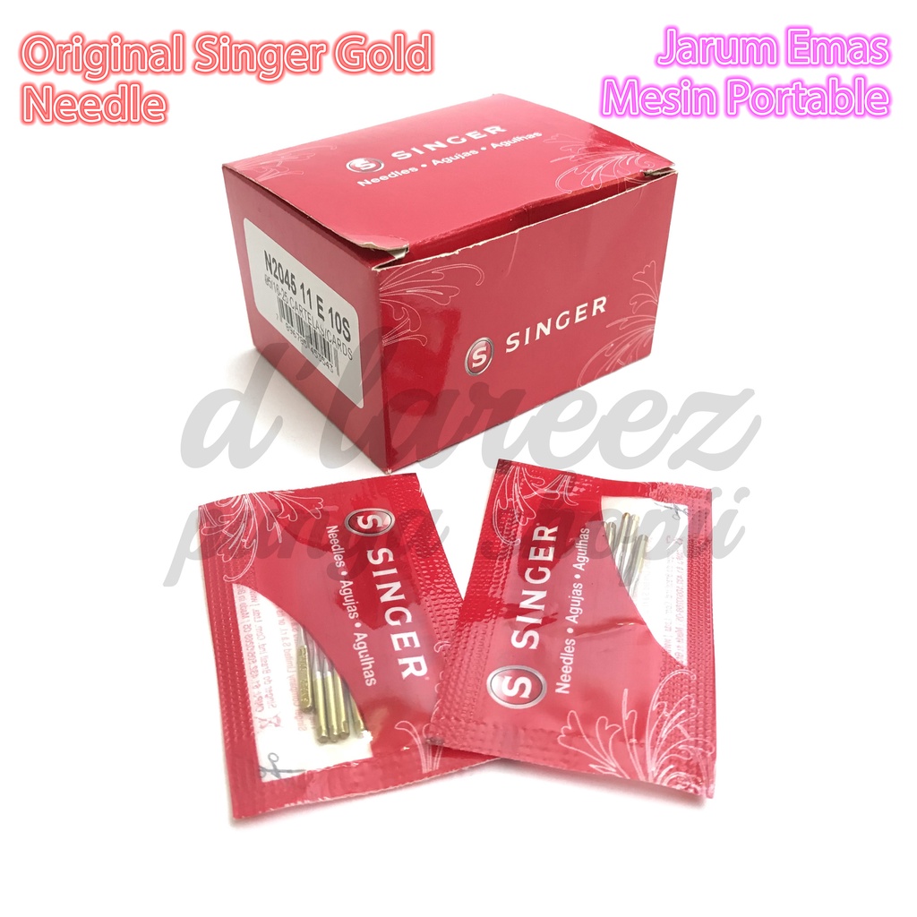 Jarum Emas Mesin Portable / Original Singer Gold Needle | Shopee Malaysia