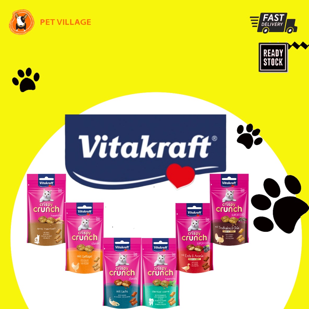 VITAKRAFT Crispy Crunch Cat Treats For Cats 60g | Shopee Malaysia