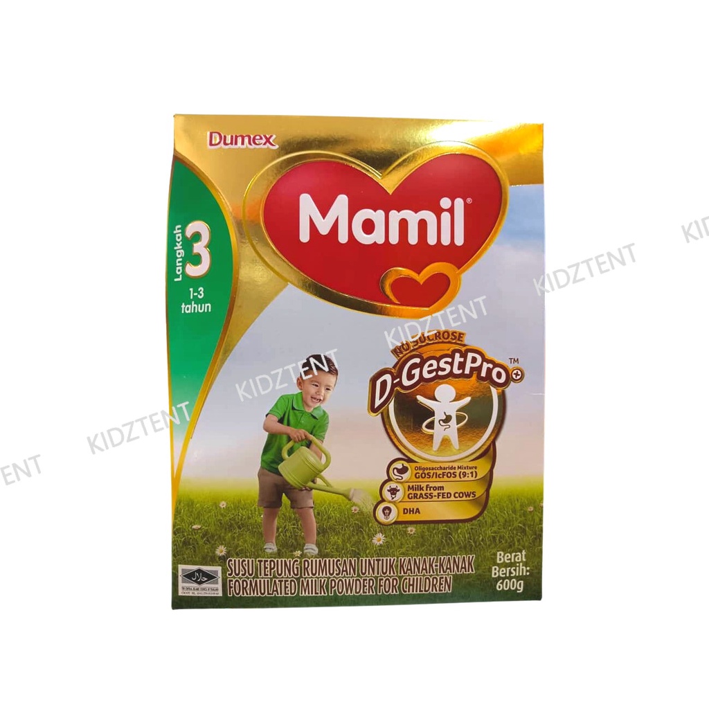 Dumex Mamil Step 3 Growing Up Milk Formula 600g (1-3years) | Shopee ...