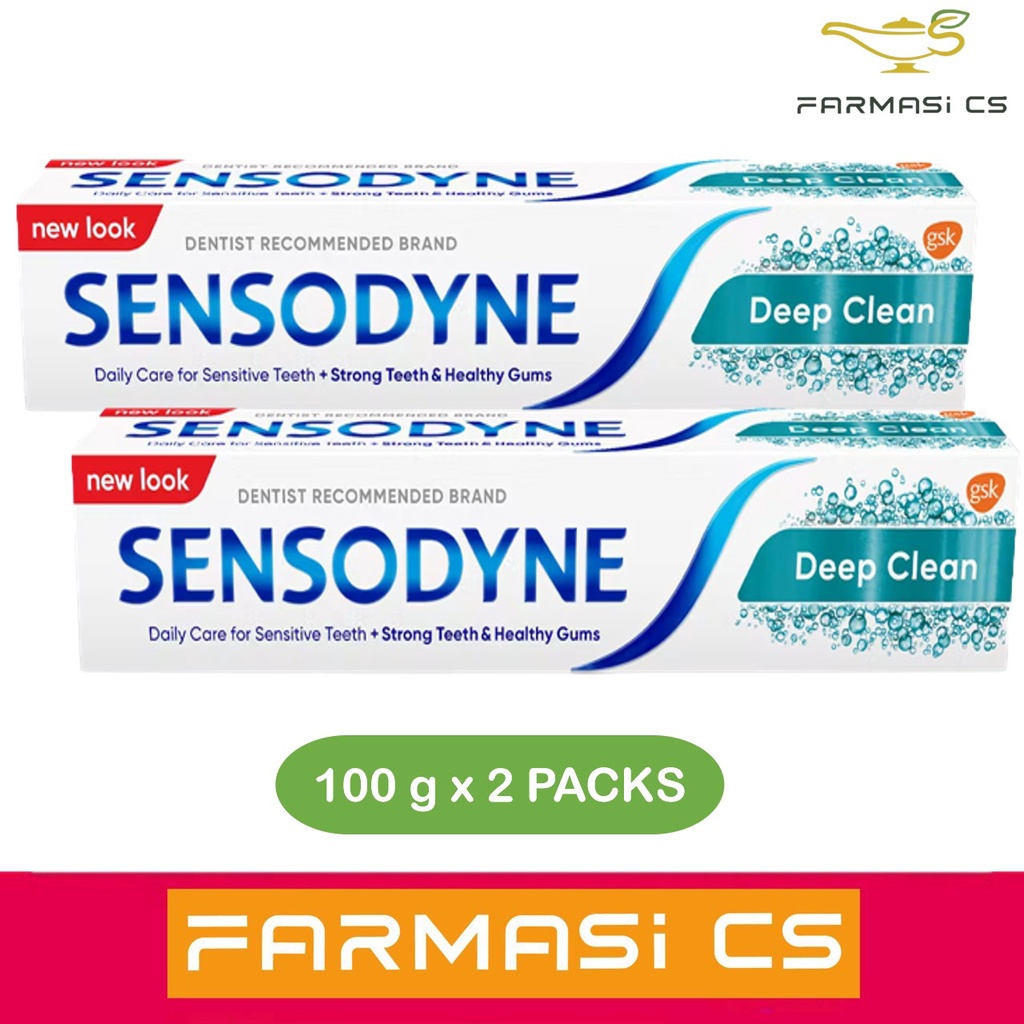 Sensodyne Deep Clean 100g x 2 (TWIN PACK) EXP:12/2026 [ ubat gigi ...