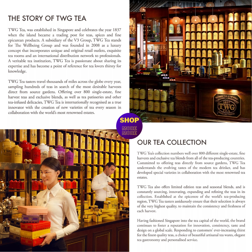 TWG TEA 🇸🇬 SINGAPORE World Finest Tea Bags Gift Black Tea/Earl Grey ...