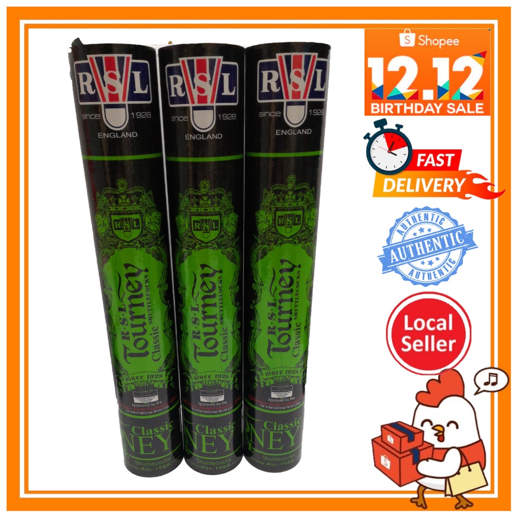 READY STOCK 100% ORIGINAL!! RSL TOURNEY CLASSIC BADMINTON SHUTTLECOCK ...