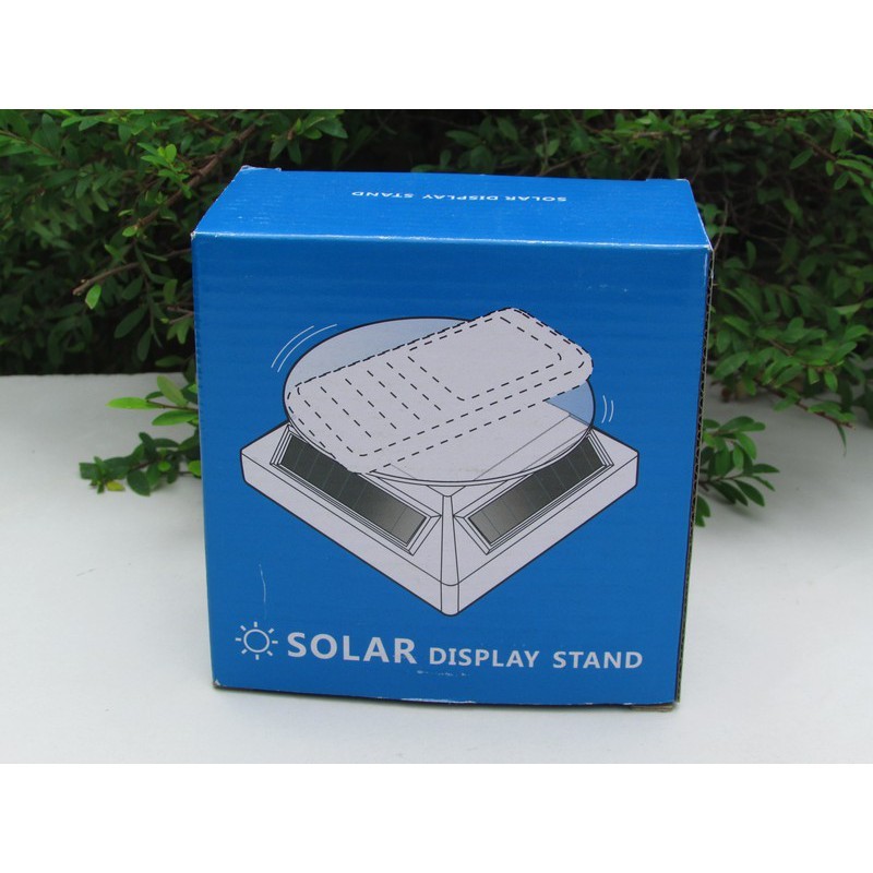 360 Degree Solar Powered Rotating Display Stand (AA Battery & Solar ...
