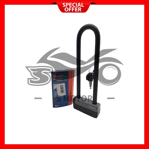 ULock U Lock TONYON Fork Lock Heavy Duty Security Chain Lock Motorcycle ...