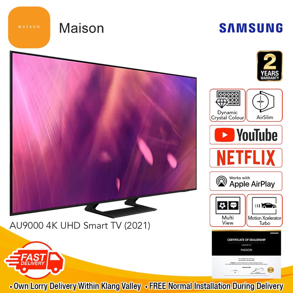 [Sales] Samsung 55" UHD 4K Smart TV UA55AU9000KXXM (Own Lorry Delivery ...