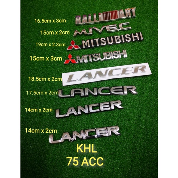 Mitsubishi lancer ralliart emblem logo badges | Shopee Malaysia
