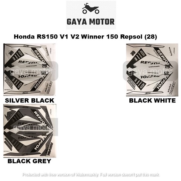 Honda RS150 V1 V2 Winner 150 Repsol (28) Body Sticker | Shopee Malaysia