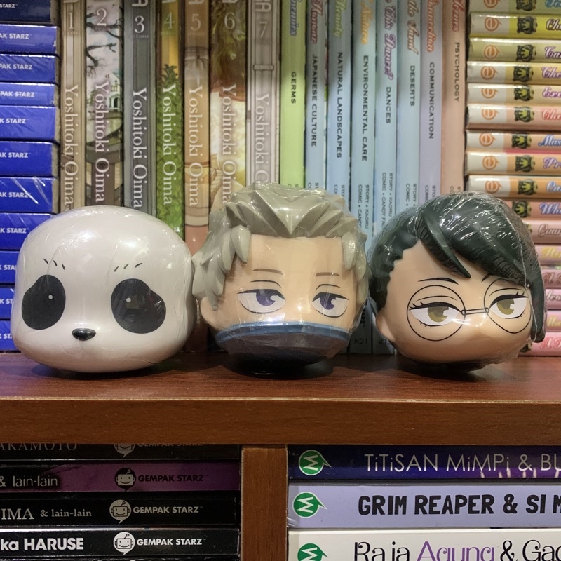 Gashapon Capchara Jujutsu Kaisen Official - Toge, Maki & Panda (Set ...