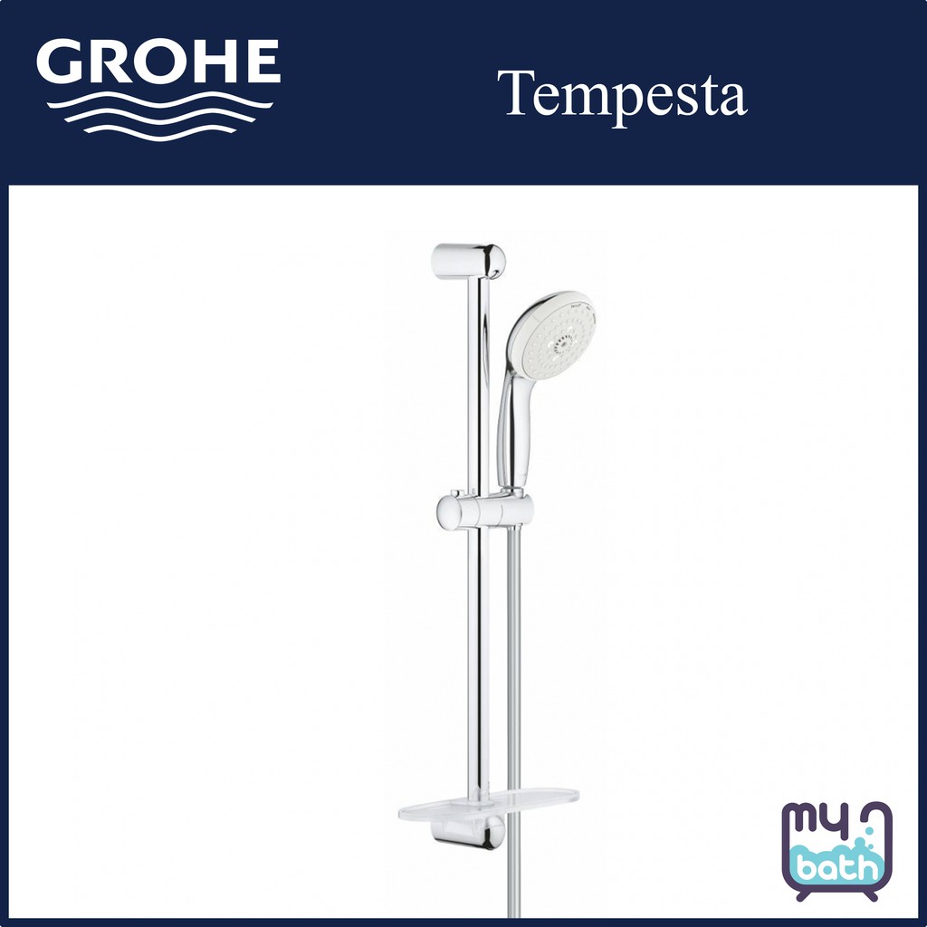 Grohe 27927001 New Tempesta 100 Hand Shower with Rail Set | Shopee Malaysia