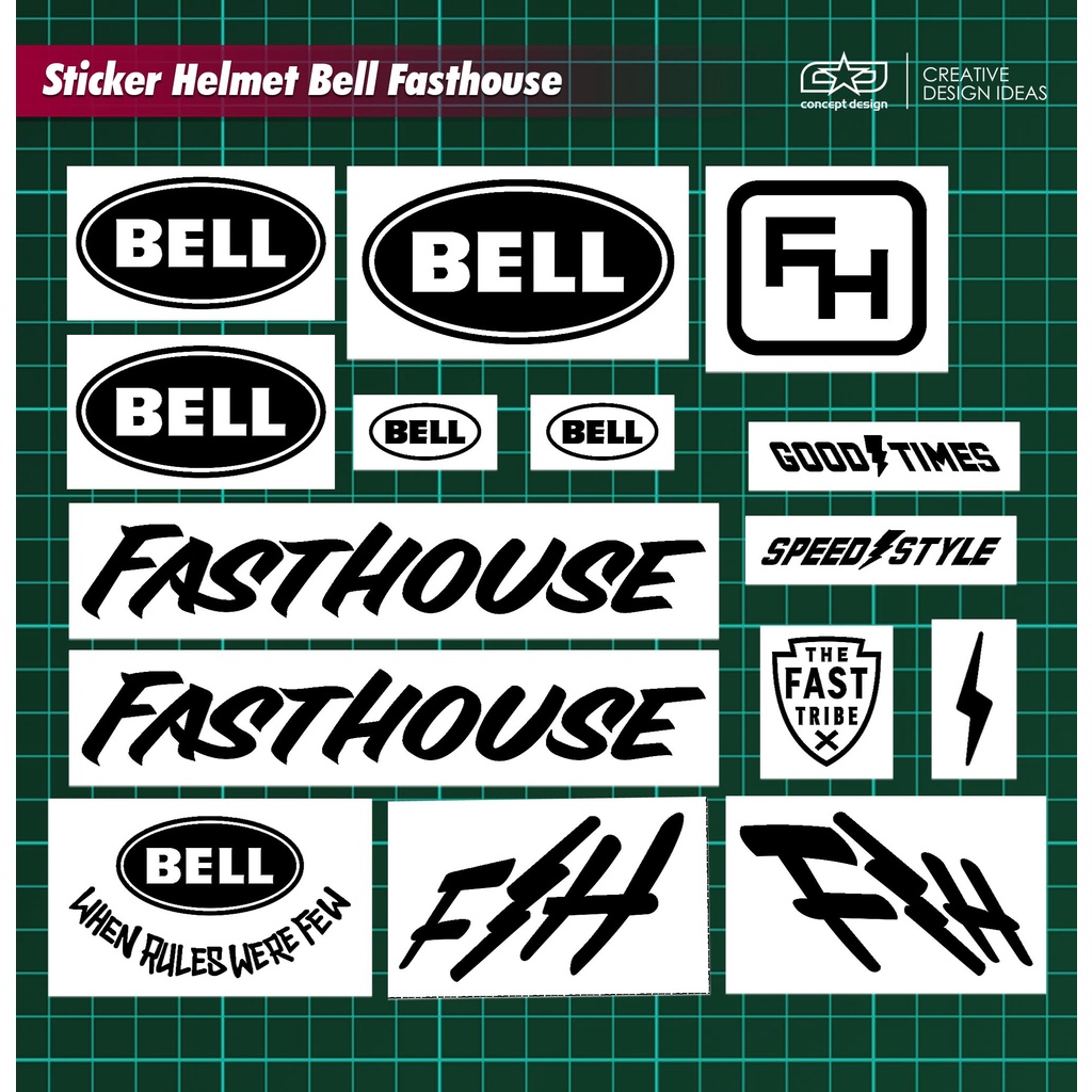 Bell Fasthouse Helmet Sticker | Shopee Malaysia