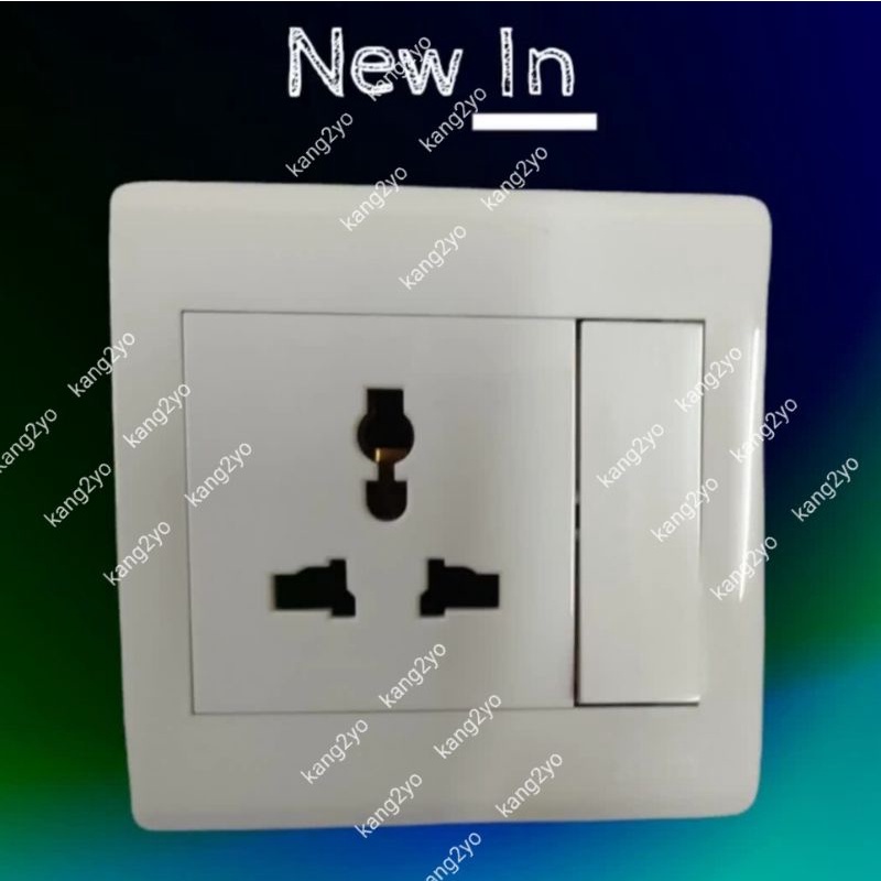 SMS-018 Universal Single Switch Socket 13A 250V (SIRIM)1 Gang Suis ...