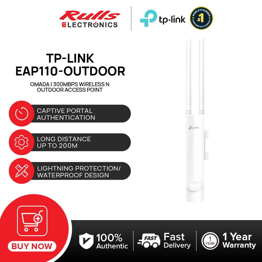 TP-Link Omada EAP110-Outdoor 300Mbps Wireless N Outdoor Access Point ...