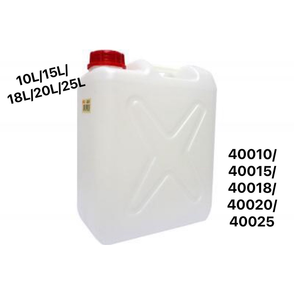 NCI 40010/40015/40018/40020/40025 10L/15L/18L/20L/25L HDPE Plastic White Jerry Water Oil Can ...