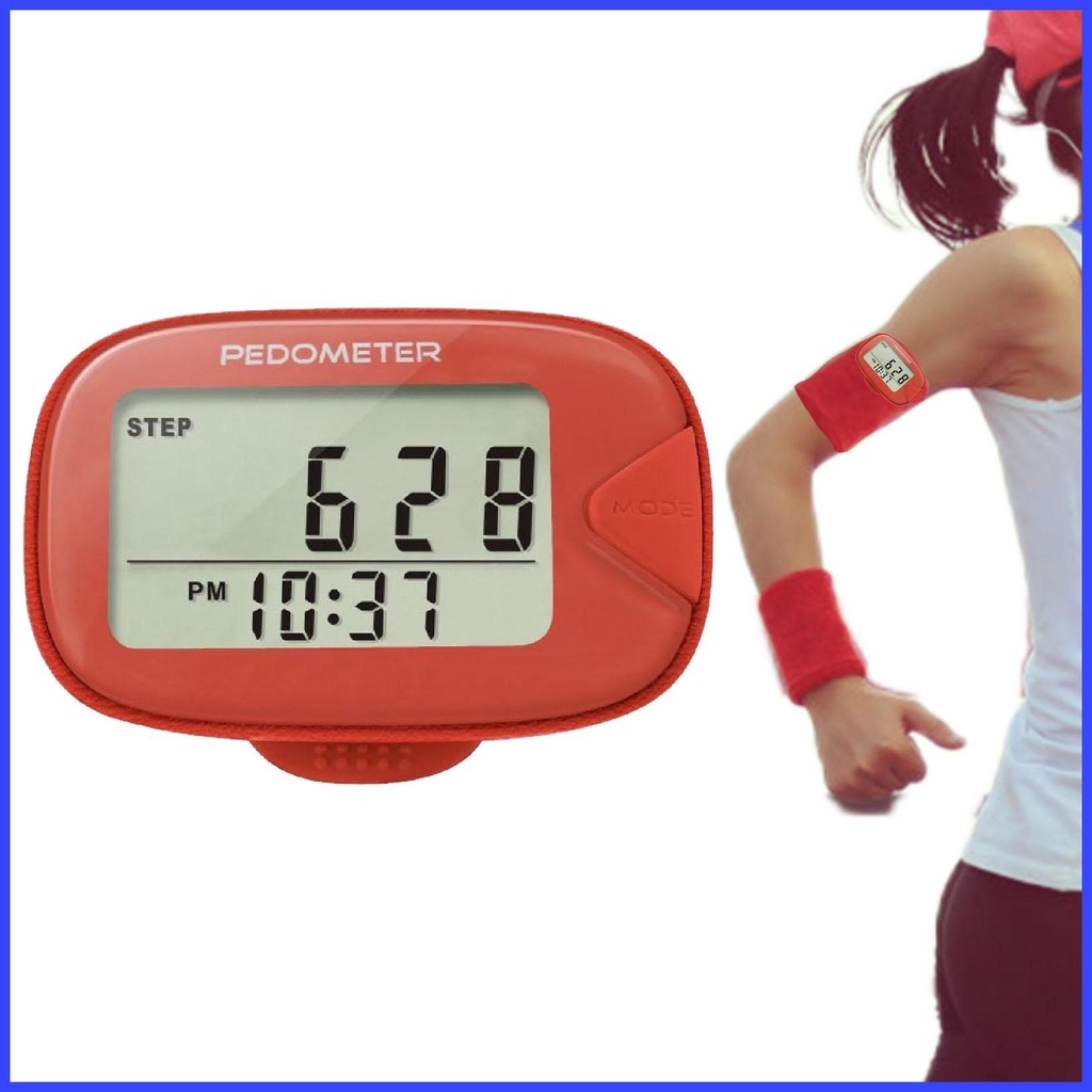 Walking Pedometer Clip Step Counter with Display and Clip Portable ...