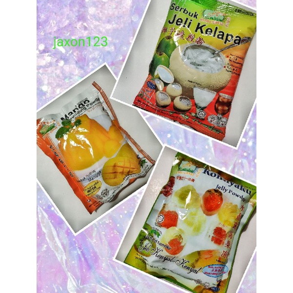 Happy Grass 快乐草 Coconut / Konnyaku Jelly / Mango Pudding Powder 椰子遮厘粉 ...