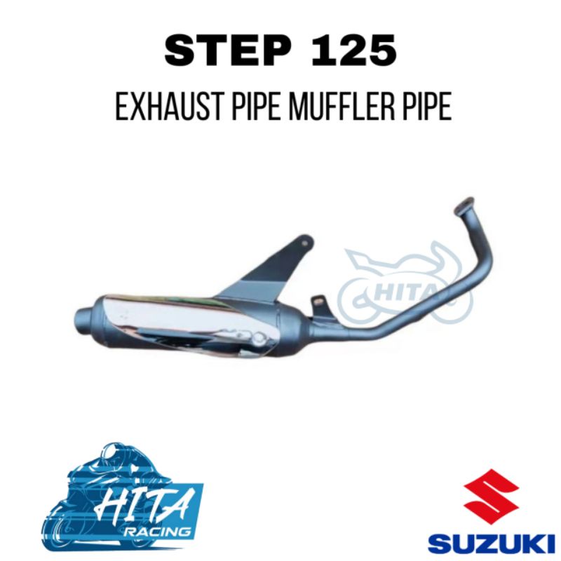 Suzuki STEP-125 ENGJAYA Exhaust Pipe Muffler Pipe Premium Quality Ready ...