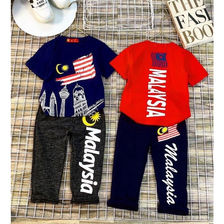 HOT SELLING SET MERDEKA 1-12 TAHUN SEDONDON SET JALAN COTTON PREMIUM ...