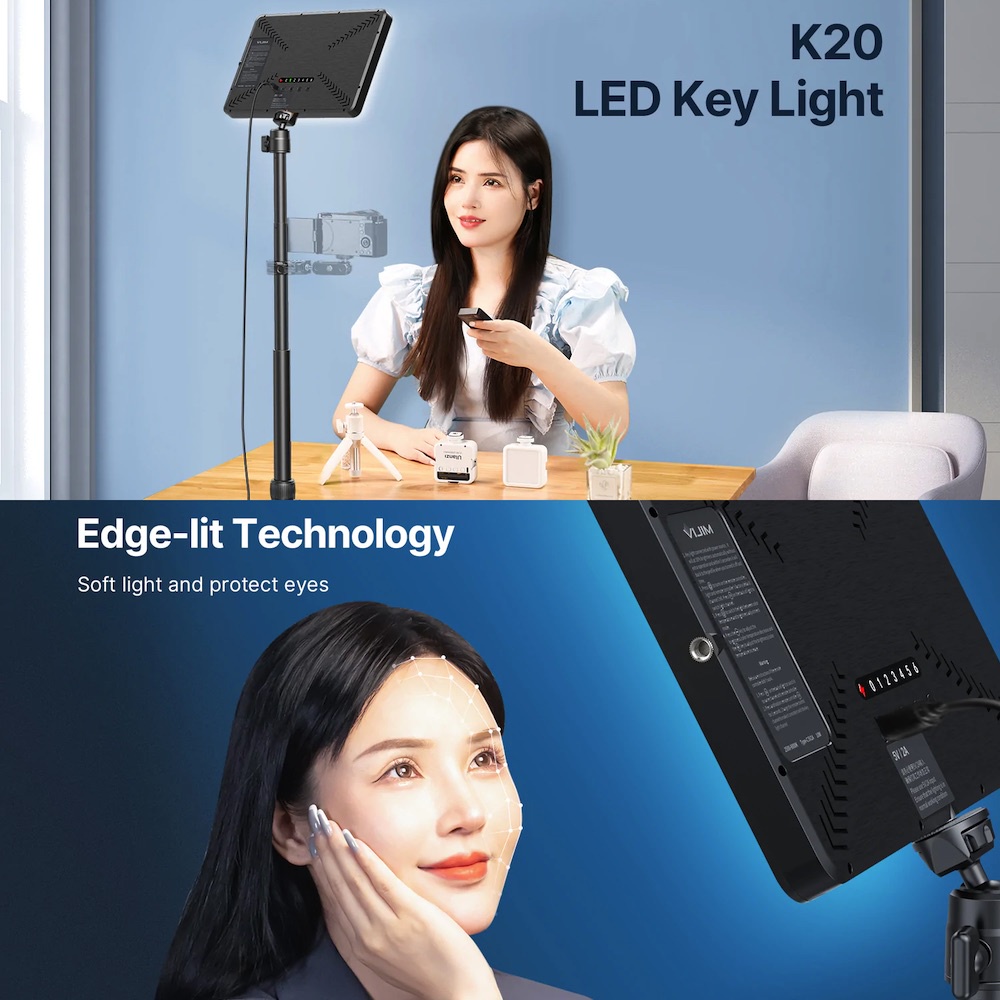 ULANZI VIJIM K20 11-inch LED Panel USB Desktop Table Studio Fill Light ...