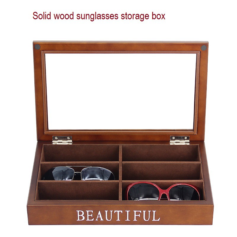 Wooden Glasses box, Outdoor Sunglasses Display Storage, Car Spectacles ...