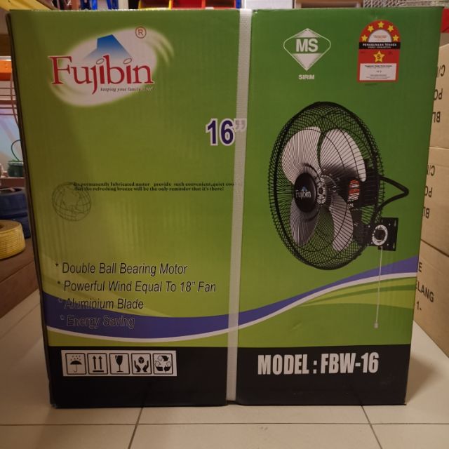 [ORIGINAL]FUJIBIN 16'' INDUTRIAL METAL WALL FAN / 16'' KIPAS DINDING ...