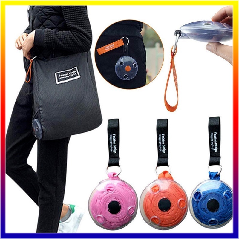 Portable Retractable Storage Shopping Bag Multifunctional Small Disc ...