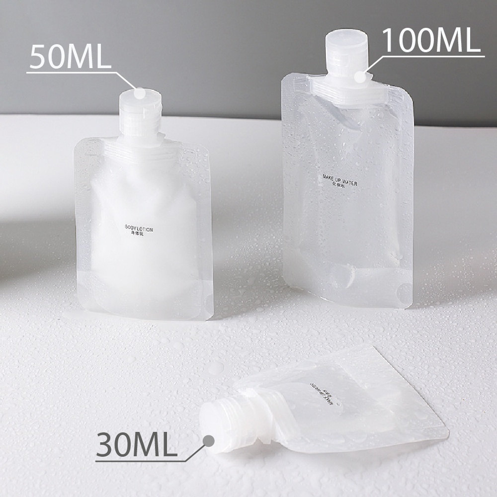 30/50/100ml Travel Portable Shampoo Bag Shower Bag Flip Top High ...