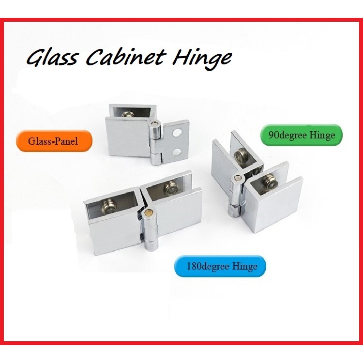 Glass/Acrylic showcase hinge furniture cabinet glass clip glass holder ...