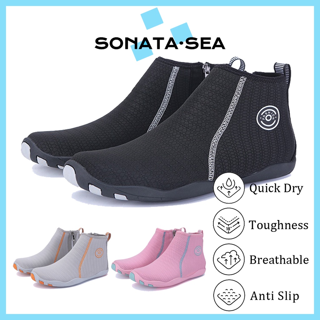 High Top Water Shoes Pool Anti Slip Aqua Shoes Snorkeling Swimming ...