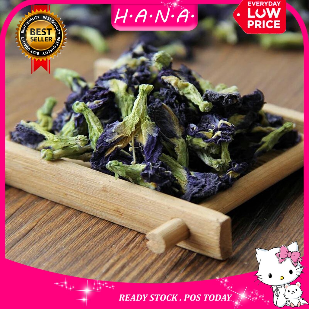 500G CYMBIDIUM Butterfly Pea Tea Bunga Telang 兰花 蝶豆花 Flower Tea Teh ...