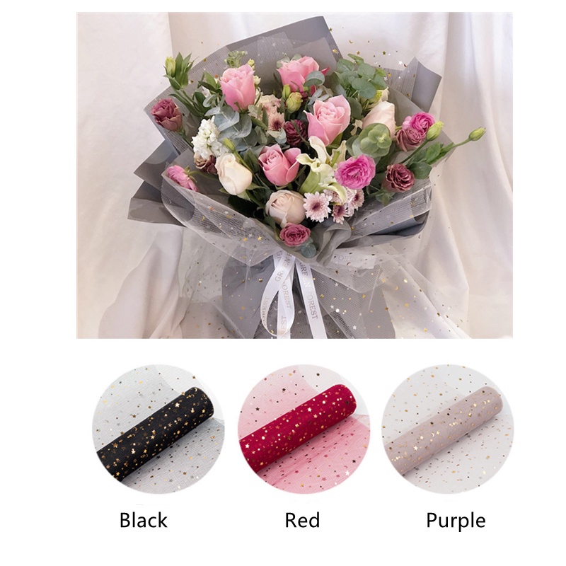 70CM~ 1PCS Korean star and moon mesh Lollipop bouquet diy flowers ...