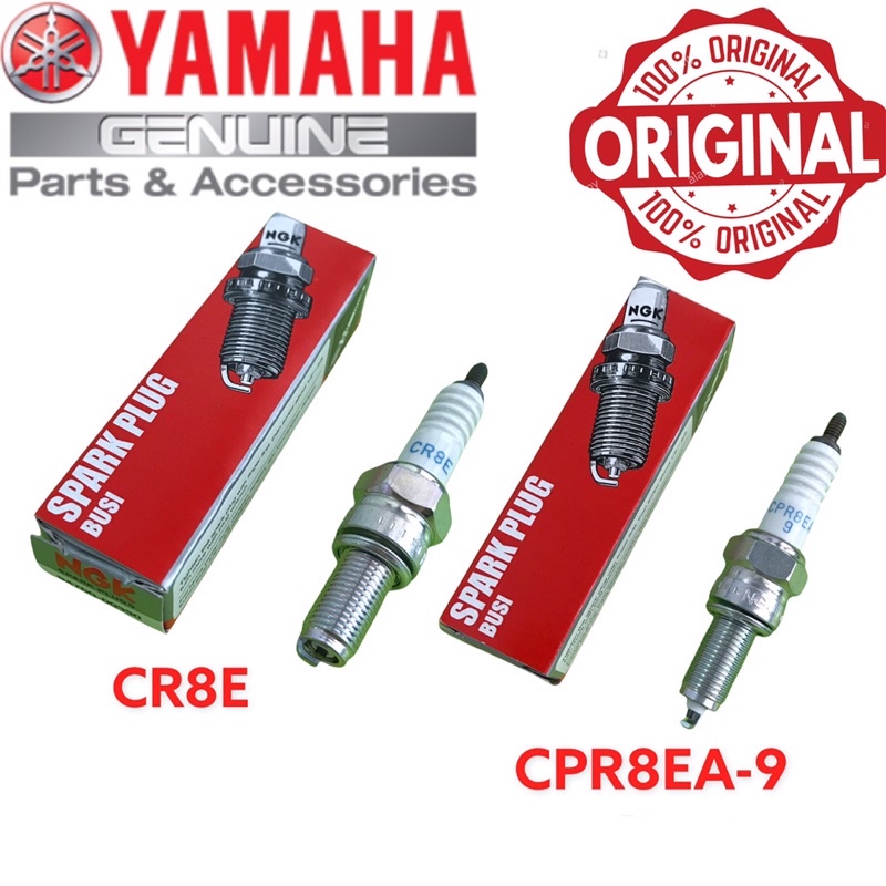 🔥100% ORIGINAL NGK SPARK PLUG CR8E CPR8EA-9 YAMAHALC135 LC 135 NMAX NVX Y15Z Y15ZR V2 FZ150 ...