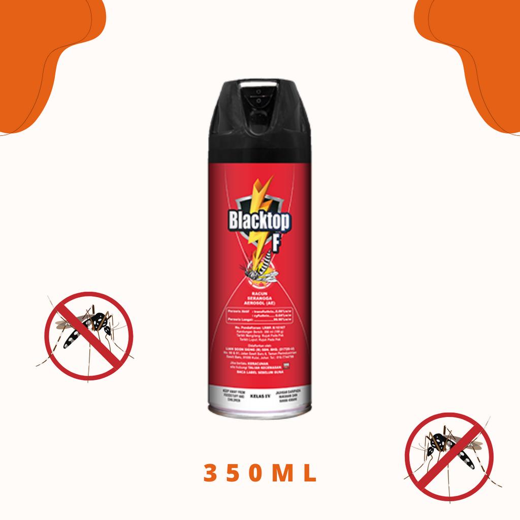 Blacktop F Mosquito Spray/ Aerosol Racun Serangga (560ml/350ml ...