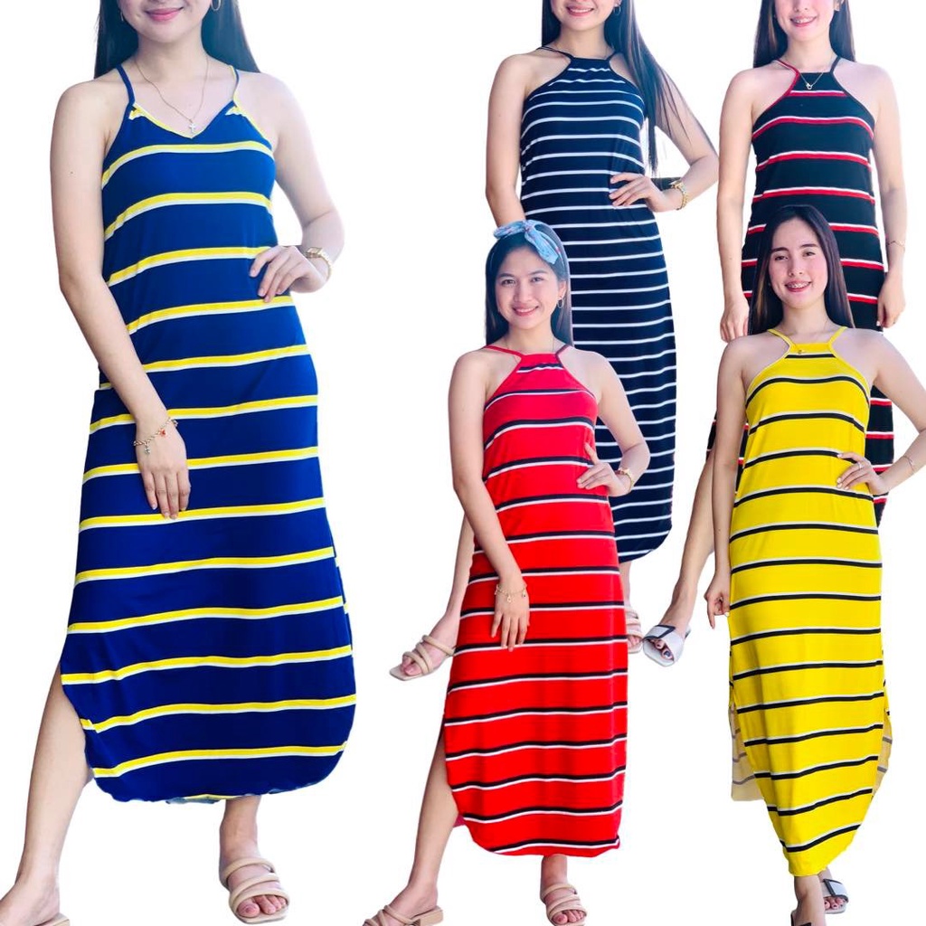 Round Slit Maxidress With Slit On Both Sides | Shopee Malaysia