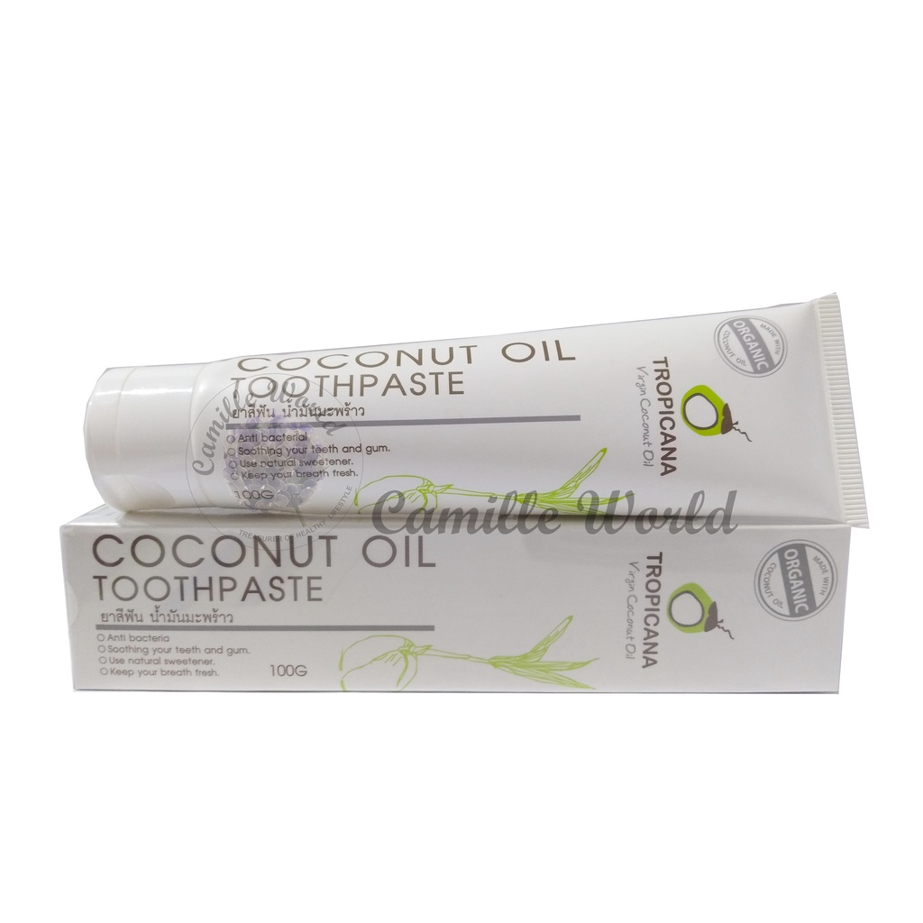 📢CLEARANCE 📢TROPICANA COCONUT OIL TOOTHPASTE 100G | Shopee Malaysia
