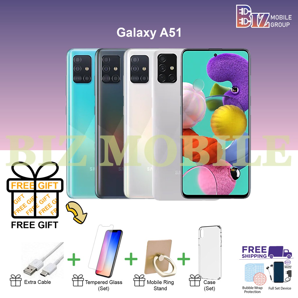 Samsung Galaxy A51 (8GB RAM + 256GB ROM) / (8GB RAM + 128GB ROM) / (6GB ...