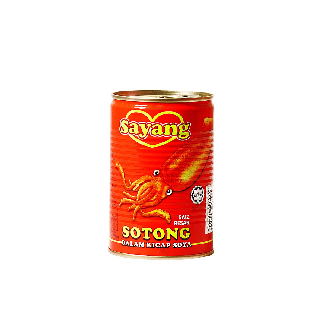 Sayang Sotong Dalam Kicap Soya / Cuttle fish In Soya Sauce 400gm ...