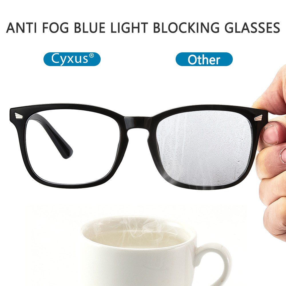 Cyxus Anti Fog Blue Light Rays Computer Glasses Anti Glare Radiation ...
