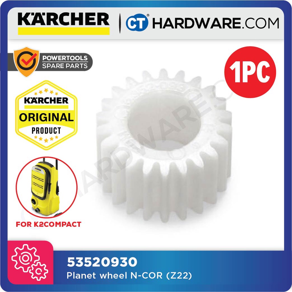 KARCHER 53520930 PLANET WHEEL N-COR ( Z22 ) FOR K2 COMPACT / K2960M ...