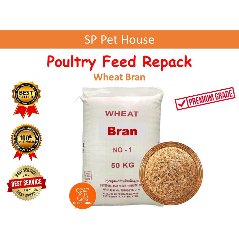 *REPACK 1KG* Wheat Bran Rejected Nestum For Poultry Feed Use / Kulit ...