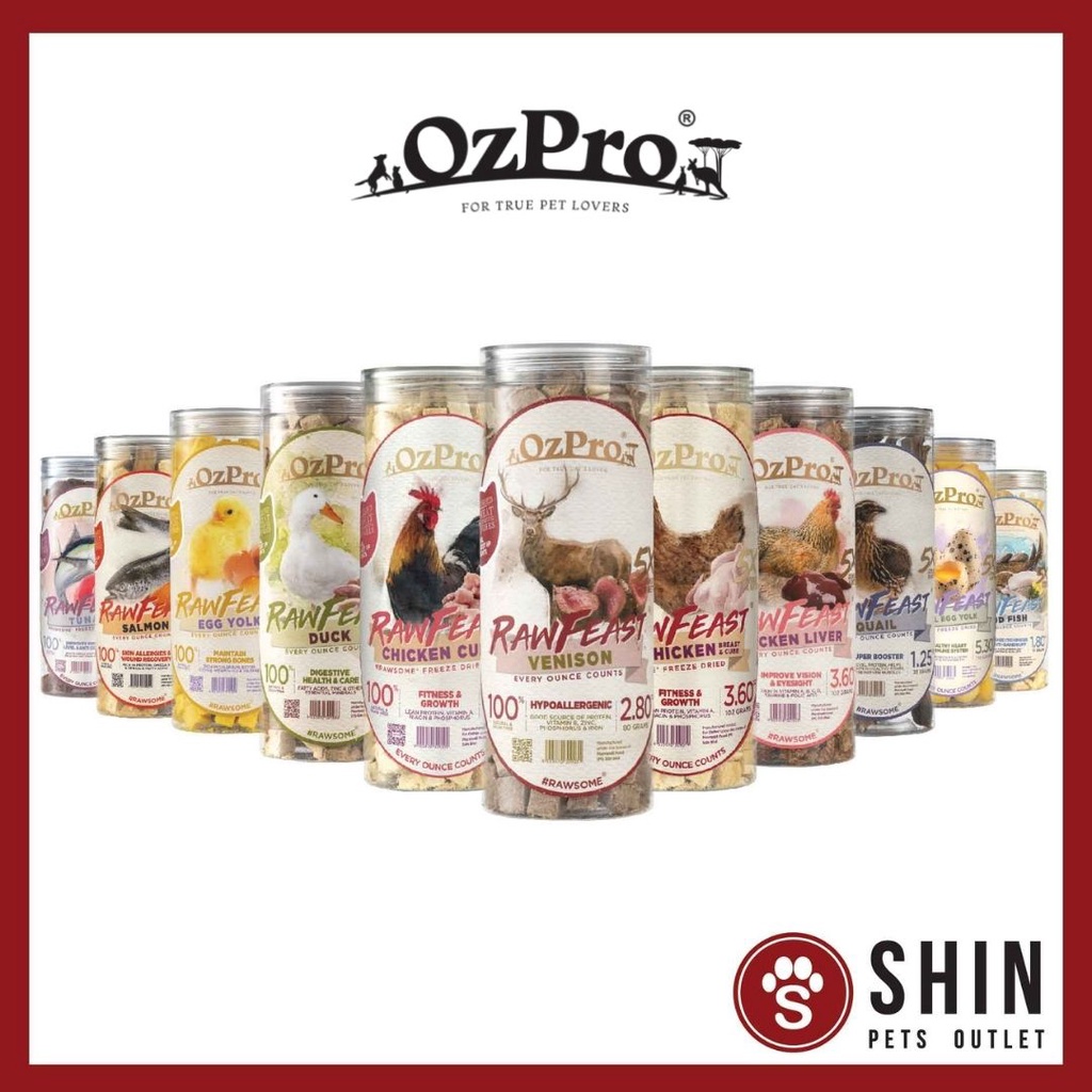 Ozpro Rawfeast Freeze Dried Pet Dog Cat Food (Wet / Dry / Supplement ...