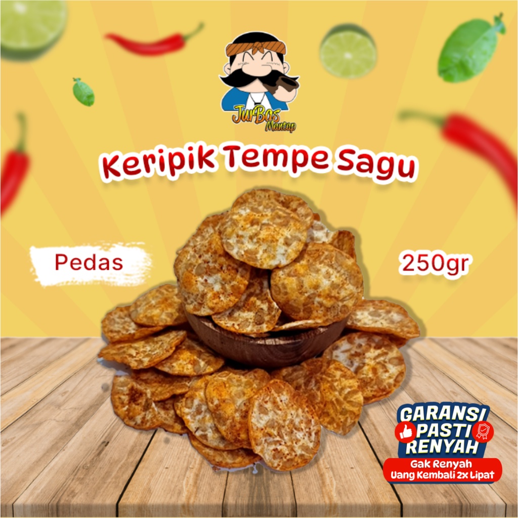 Sago Tempe Chips 250 Grams Spicy | Shopee Malaysia