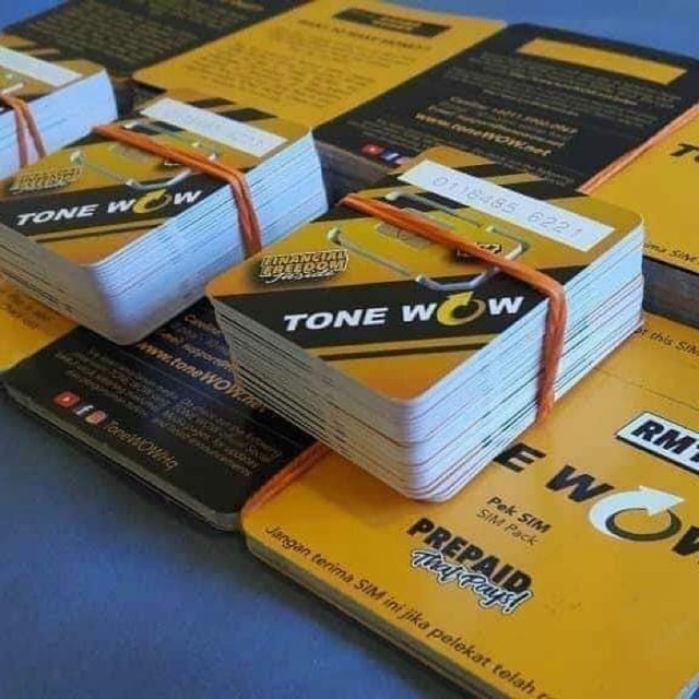 simkad tone wow 4G+ simkad bagi komisyen free buku panduan | Shopee ...